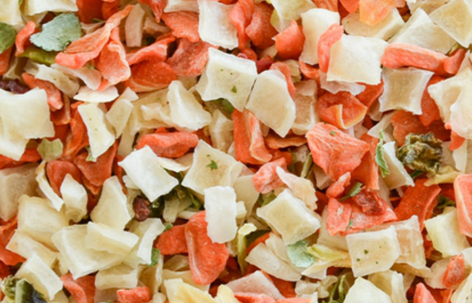 dehydrated vegetables